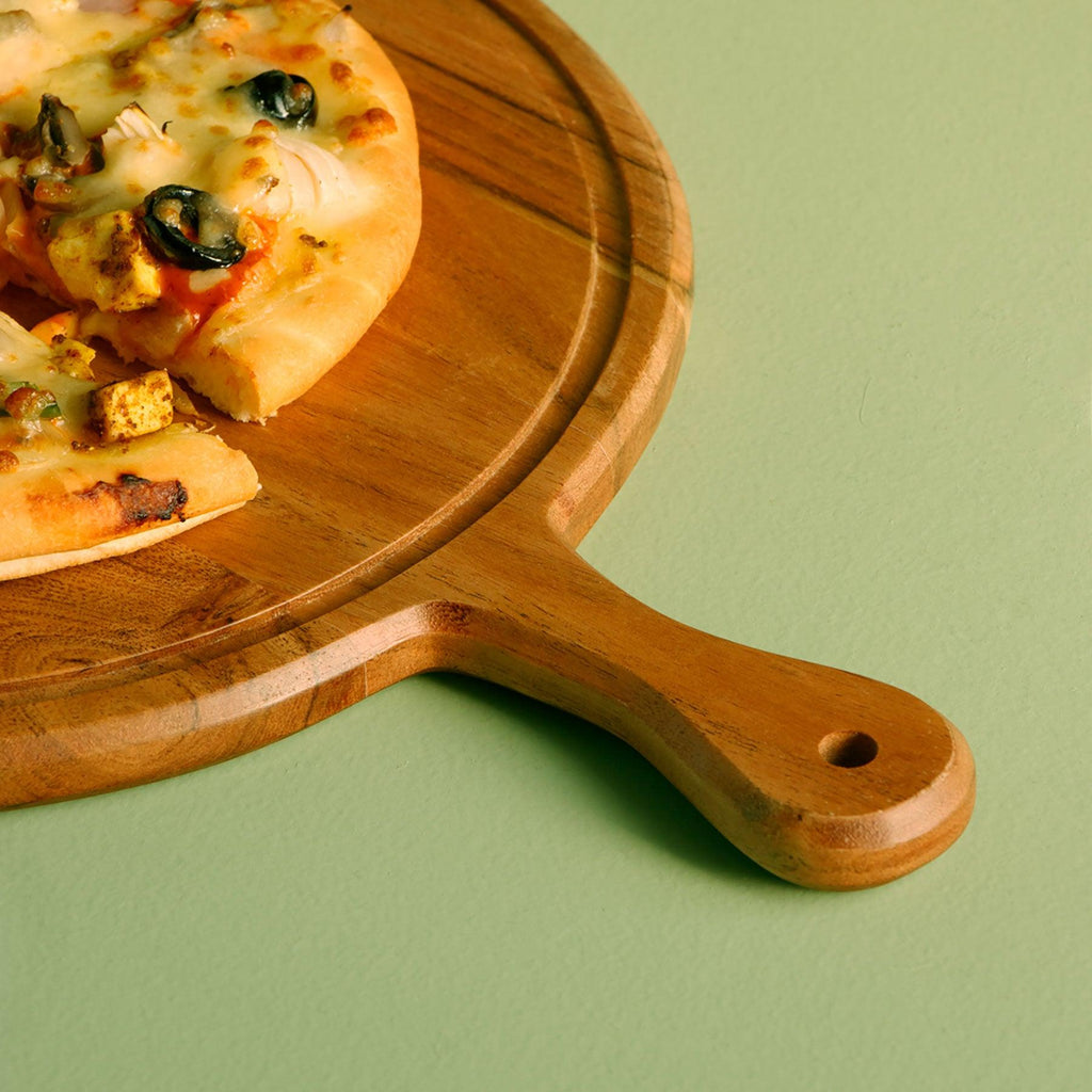 Acacia Wooden Pizza Platter – Aurum Crafts