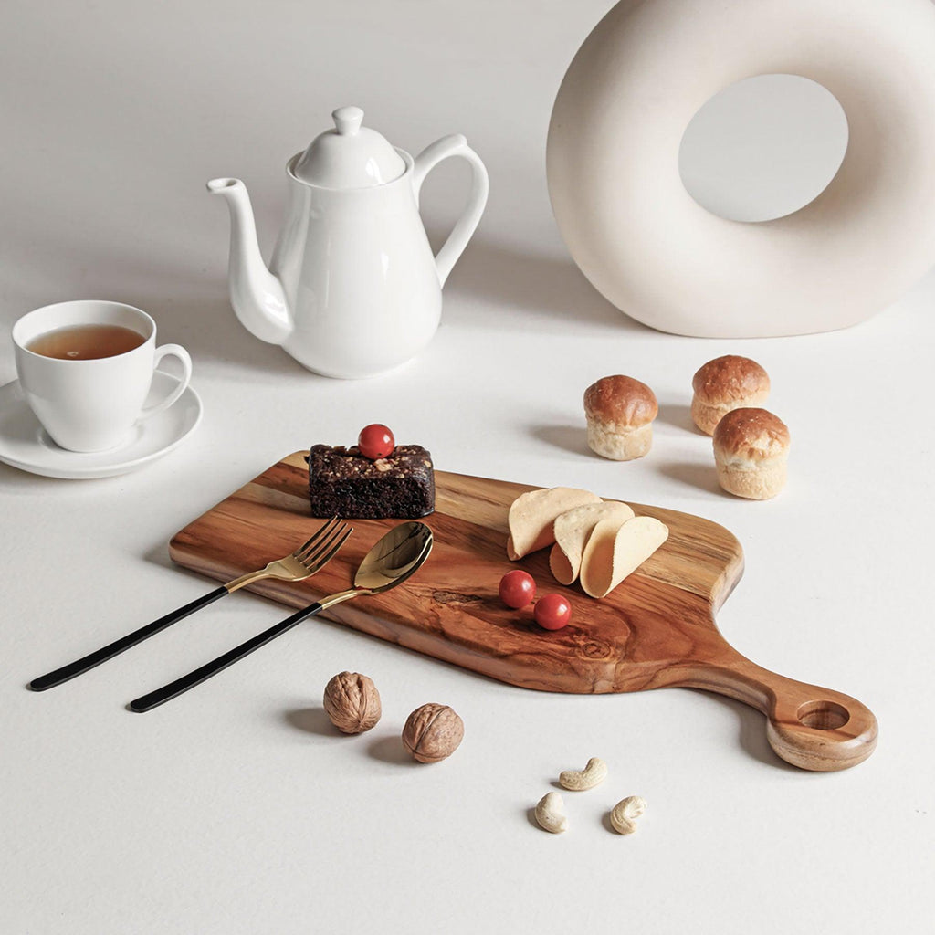 Bold Teak Wood Platter – Aurum Crafts